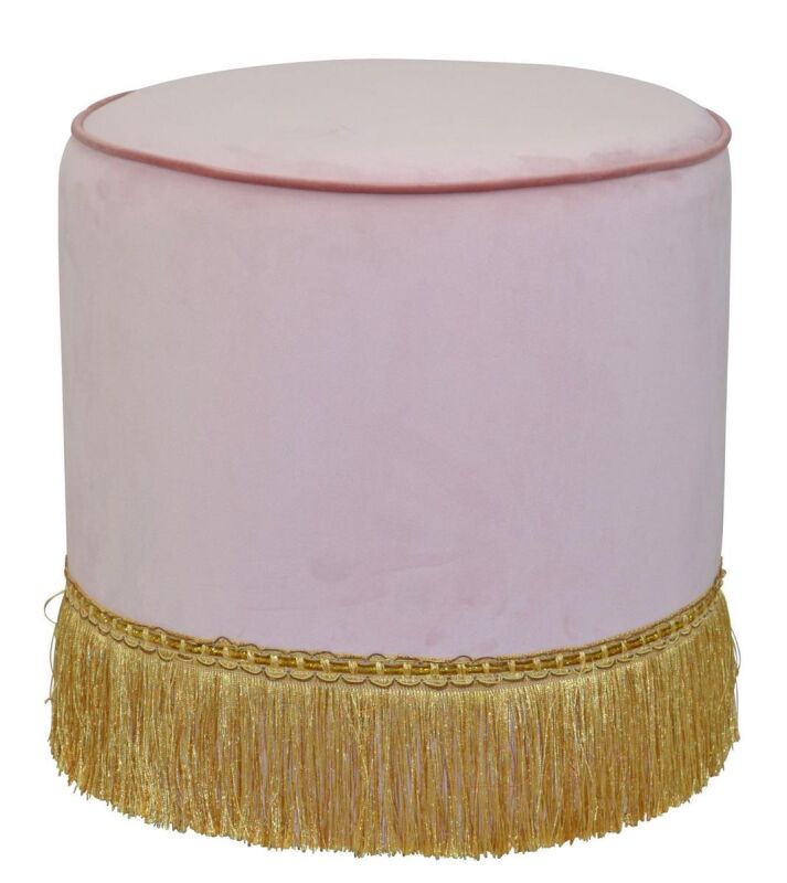Polsterhocker Rosé – runder Pouf modern & gepolstert Ø 38 cm - IchVer ...